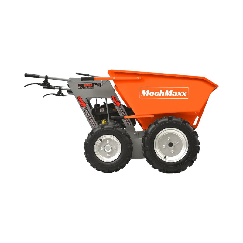 MechMaxx 660lbs Capacity 6.5HP Gas Powered Wheelbarrow Cart T25 4F+1R